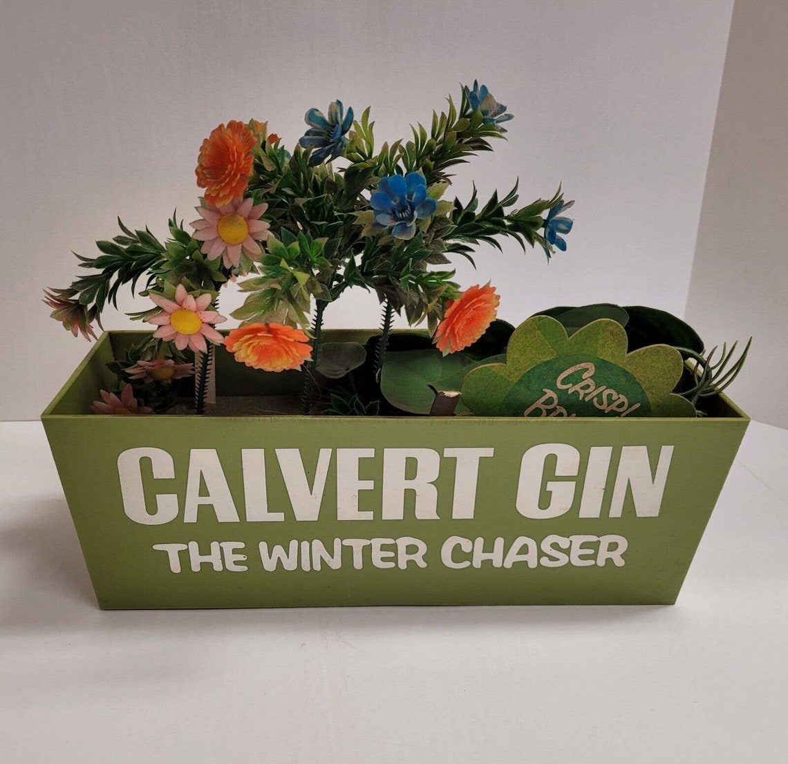 Vintage Calvert Gin Liquor Rare Planter Plants Flowers Bartop - Etsy