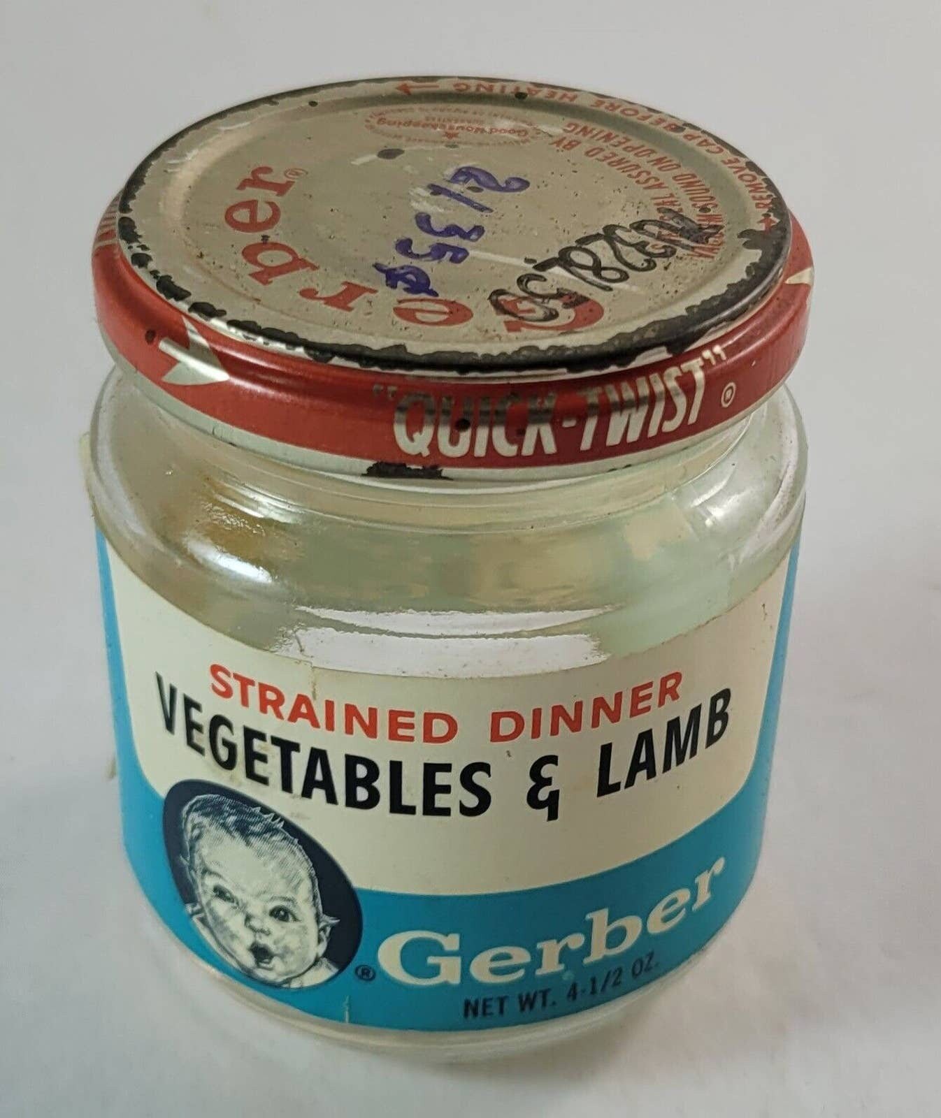 Vintage Gerber Baby Food Jar 1960s Vegetables & Lamb - Etsy