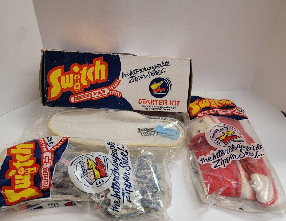 Vintage Switch Zipper Shoe Starter Kit Complete NOS 1987 Size 8 Dr ...