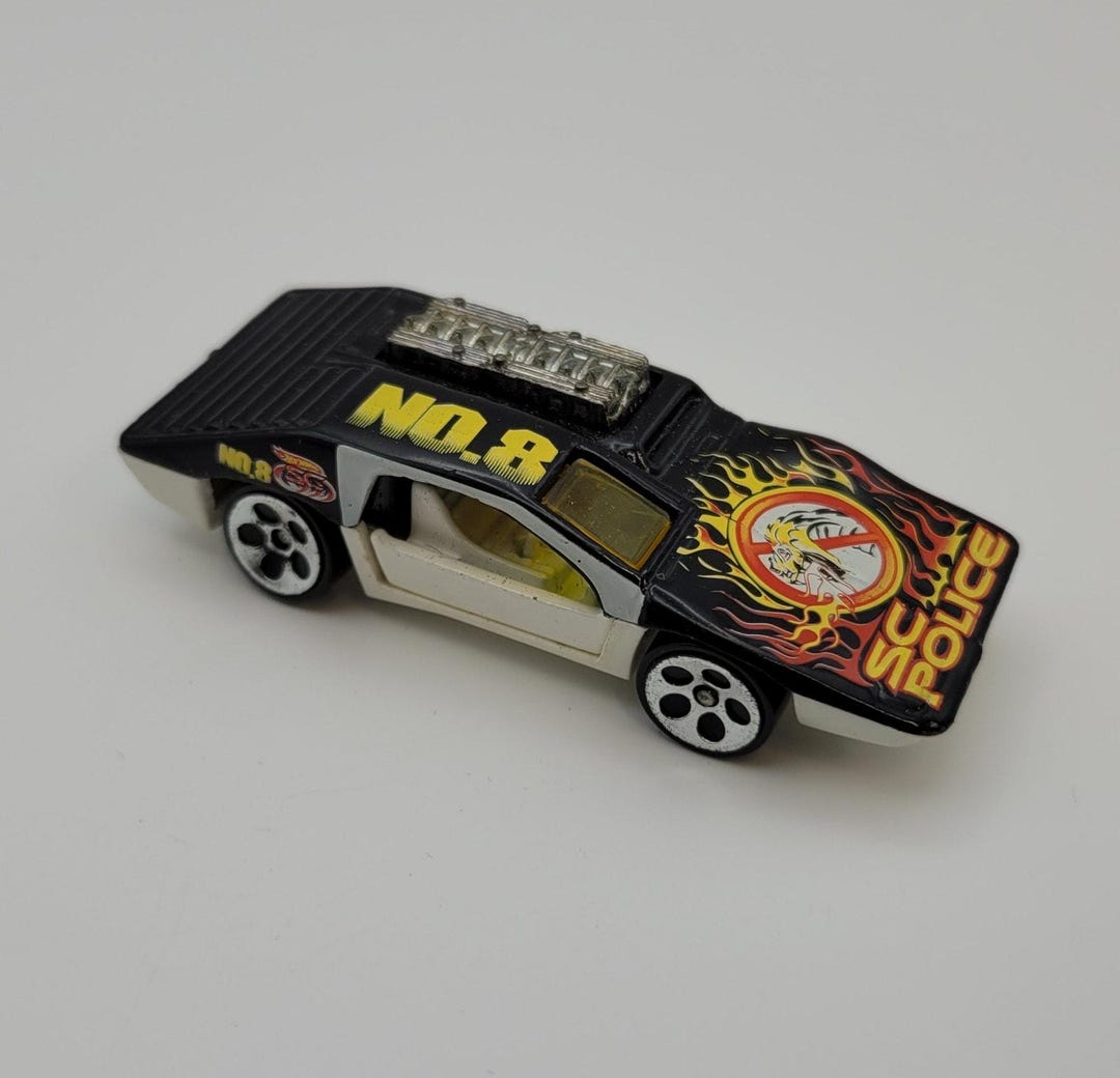 Vintage 1970 Mattel Hot Wheels Side Kick Black Toy Car Police - Etsy