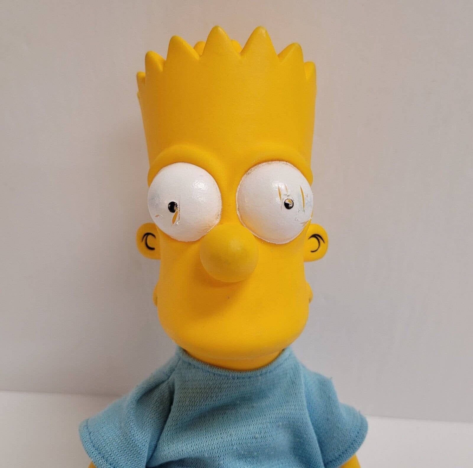 Vintage 1990 Bart Simpson 11 Plush Doll Plastic Toy the Simpsons Matt ...
