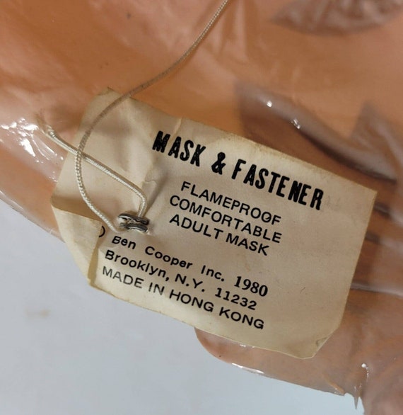 Vintage Ben Cooper 1980 Old Man Halloween Adult Mask … - Gem
