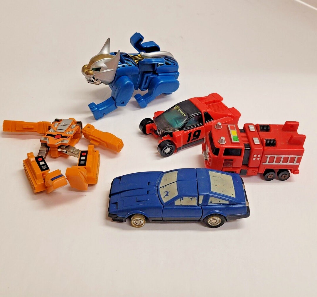 Vintage Lot Various 80's Transformers Transforming Robot Figures Bandai ...