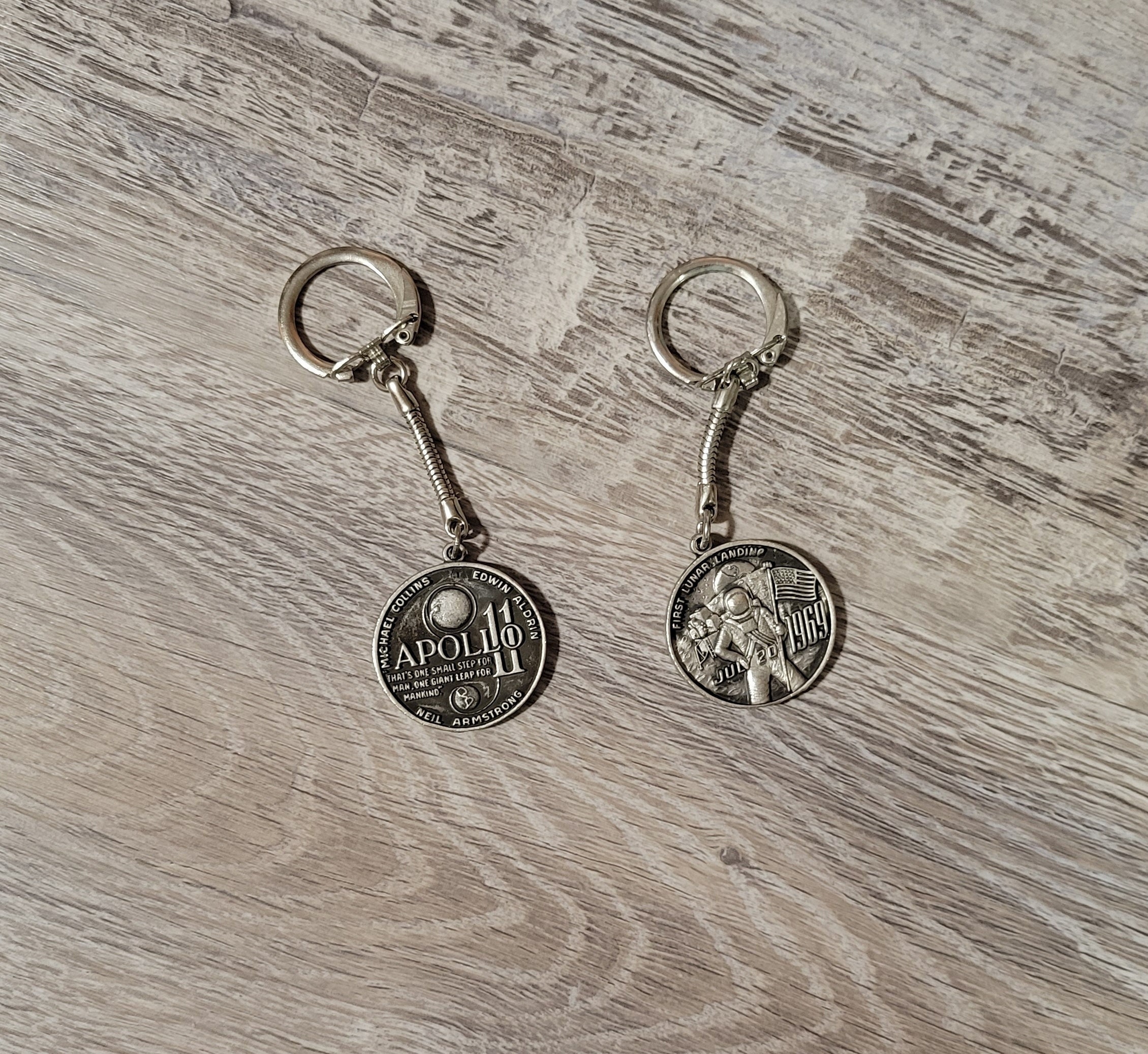 Original Apollo 11 Keychain Keyring - Etsy