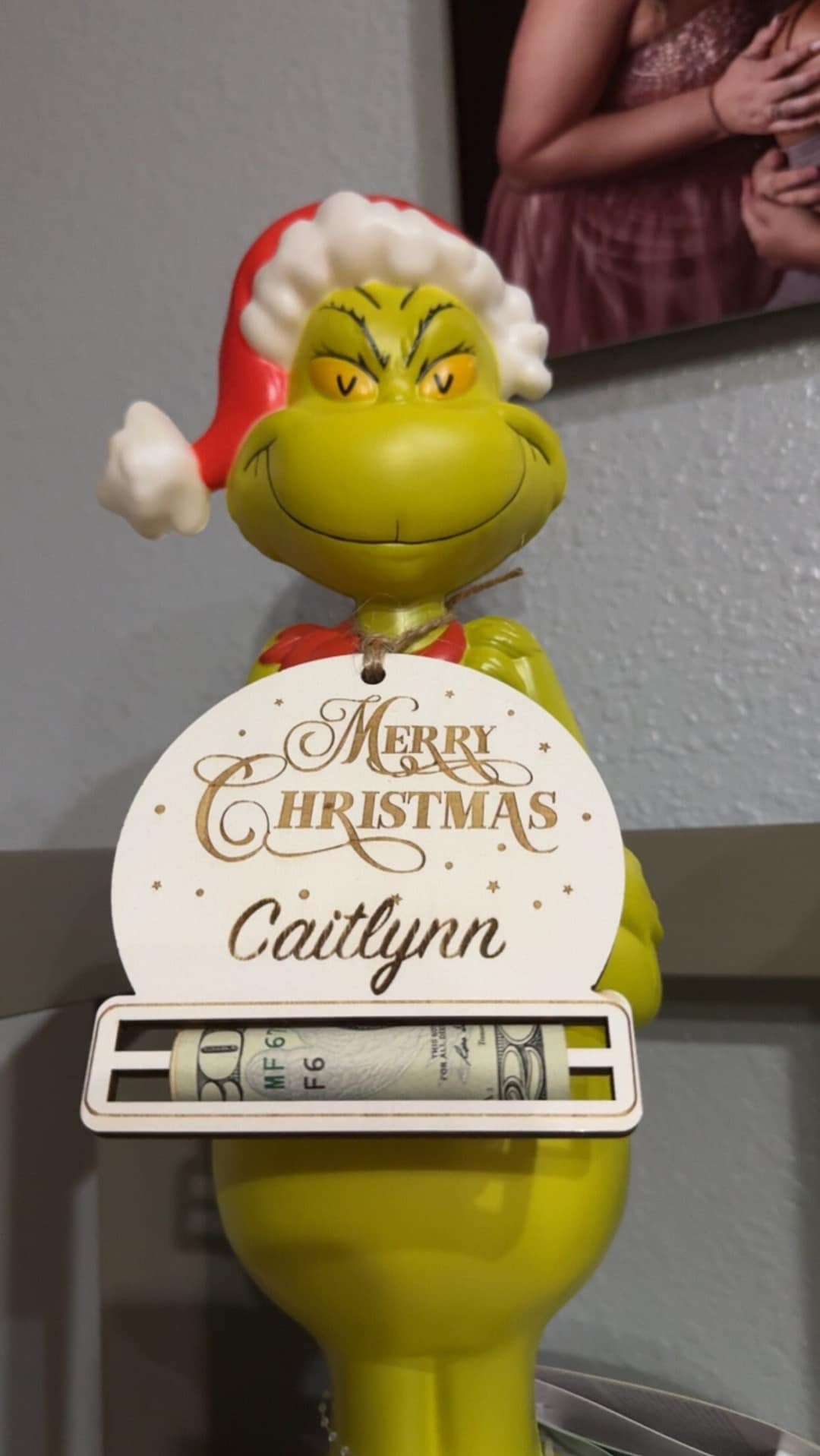 Custom Merry Christmas Money Ornament - Etsy