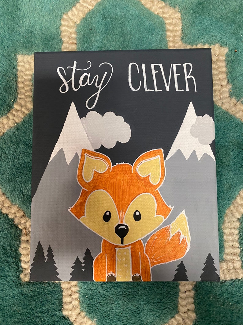 Woodland Animals Nursery Signs Hand Painted | Etsy