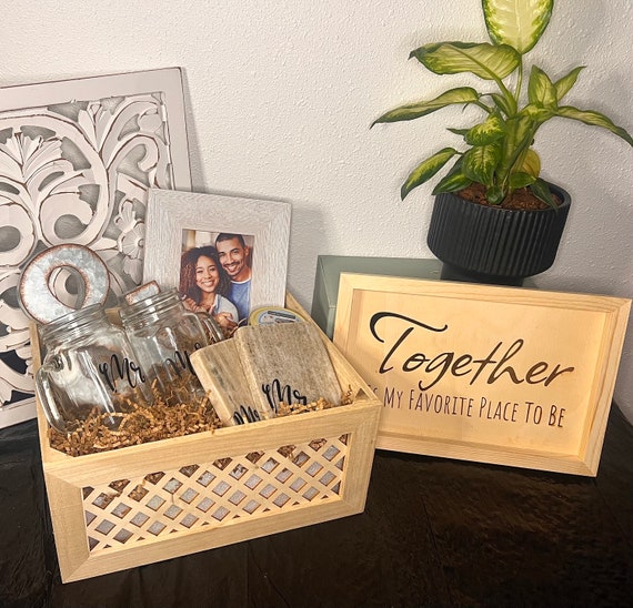 Engagement Gift Basket Wedding Gift Etsy