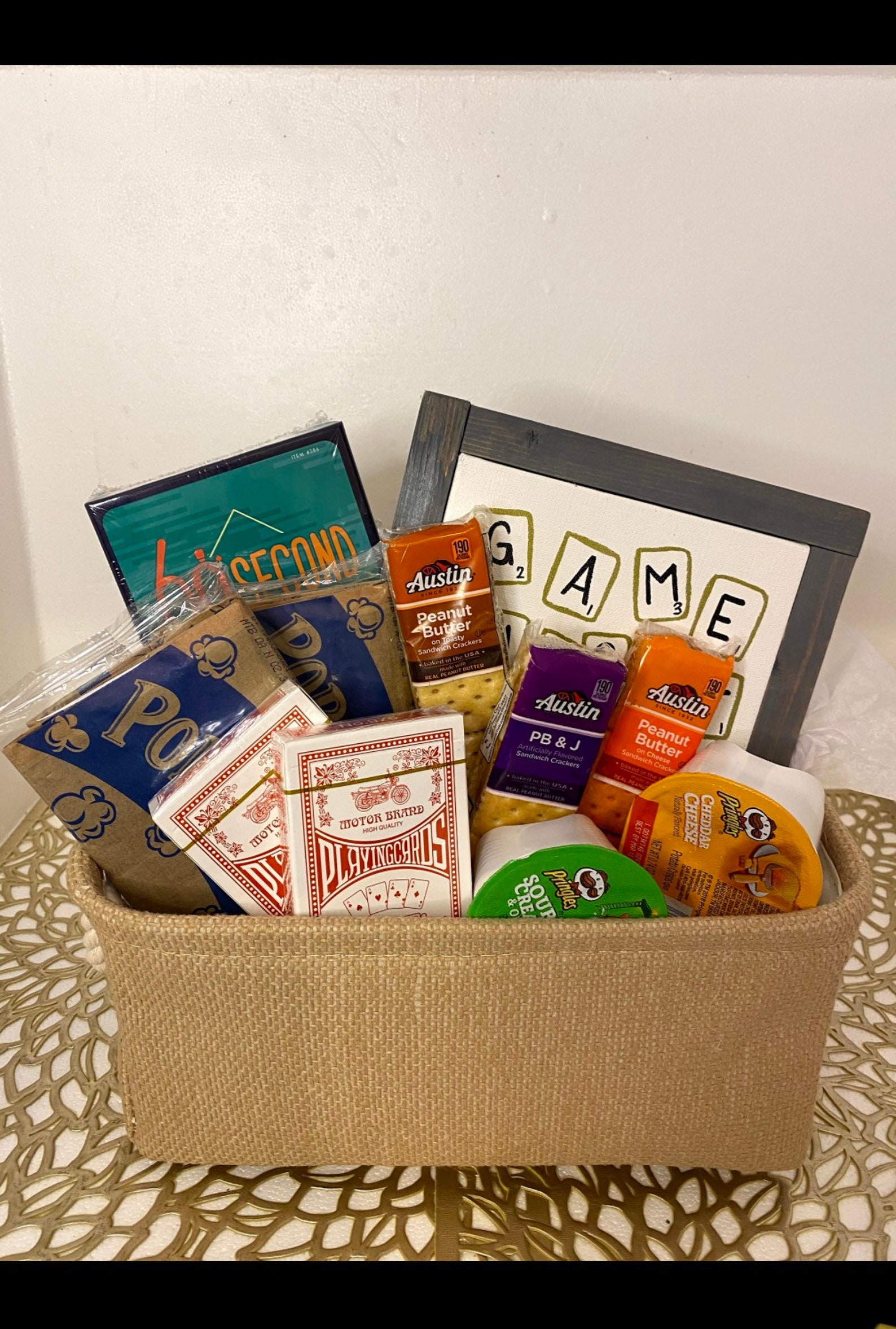 Family Game Night Themed Gift Basket - Etsy