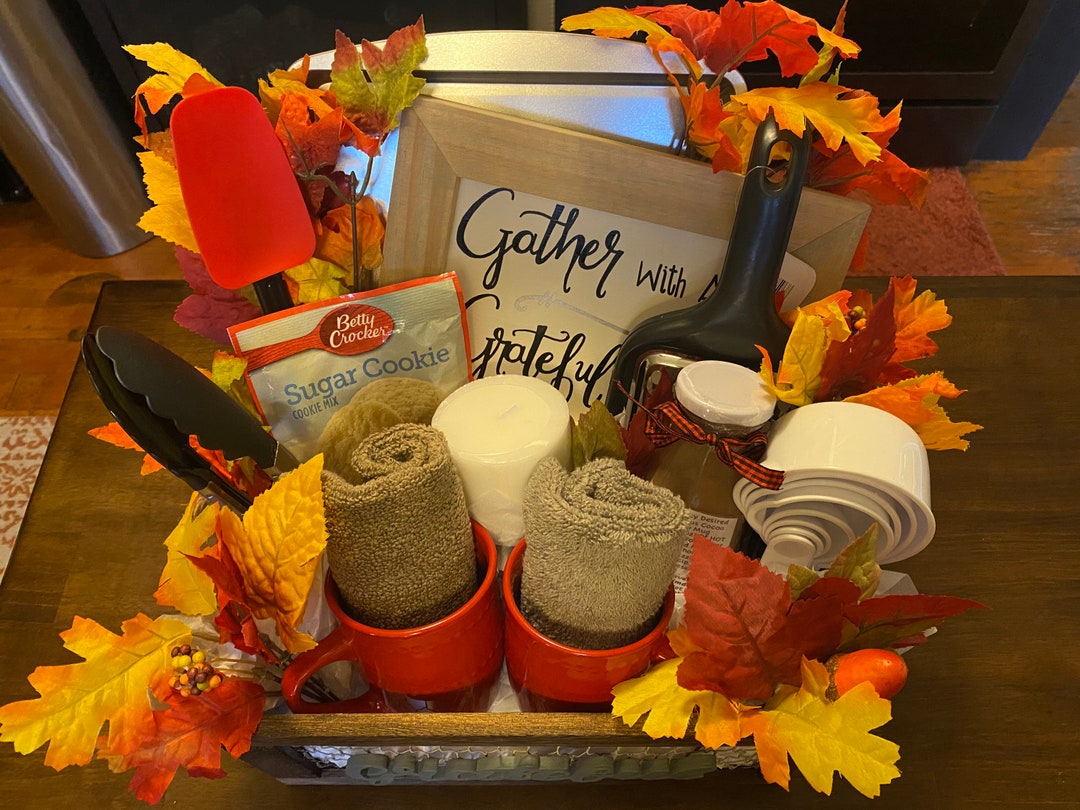 Thanksgiving Celebration Gift Basket- Holiday Family Fun Basket - Etsy