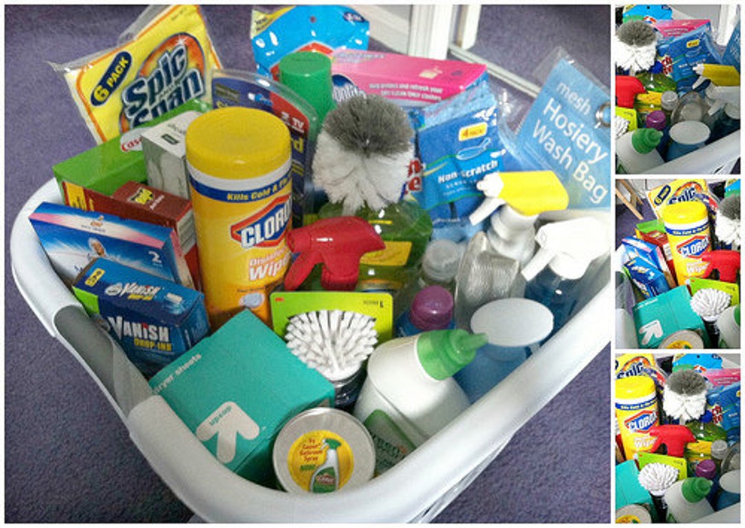 Cleaning Supply House Warming Gift Basket Survival Kit New - Etsy