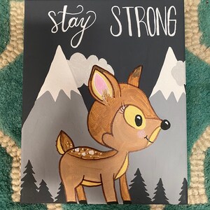 Woodland Animals Nursery Signs Hand Painted - Etsy