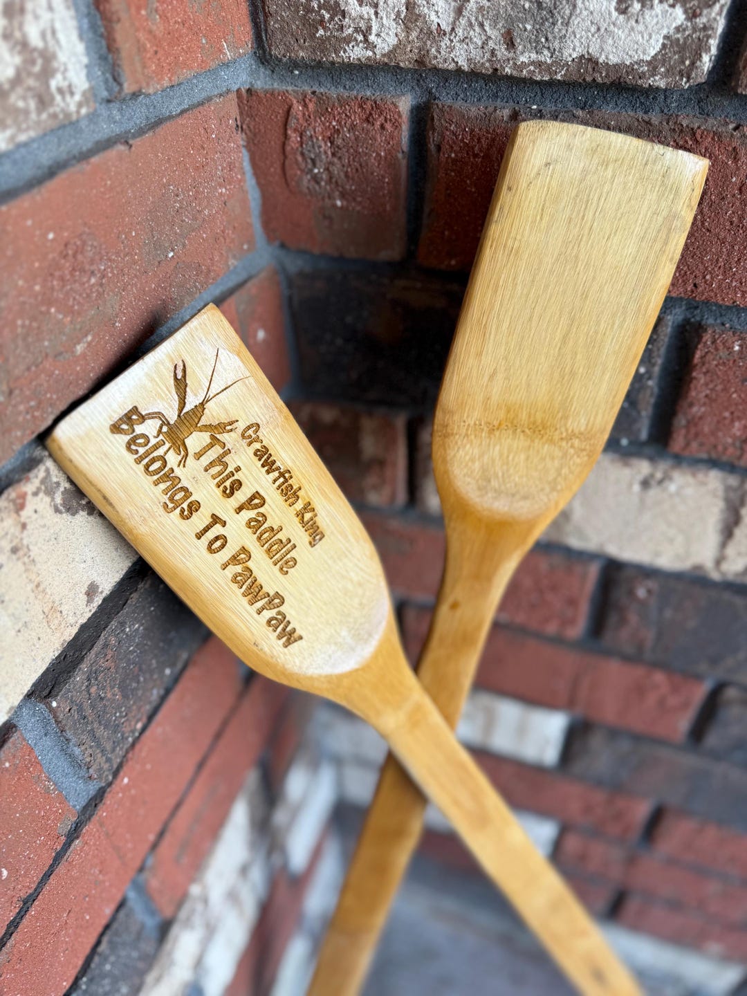 Custom Engraved 36" Wooden Crawfish Paddle, Seafood Boil Stirrer ...