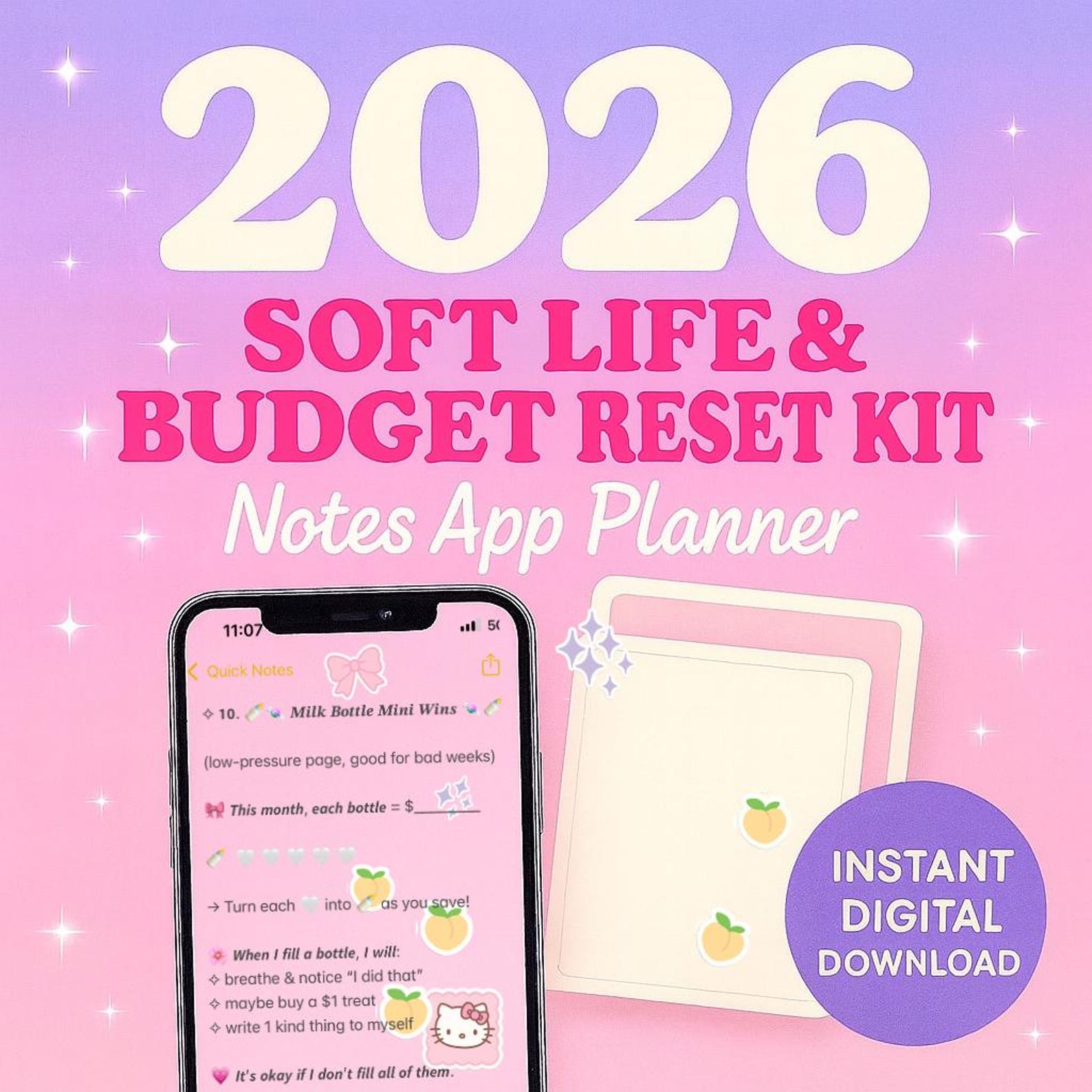 2026 Cute Budgeting Kit for iPhone Notes | Budgeting but Cute Pls Soft ...