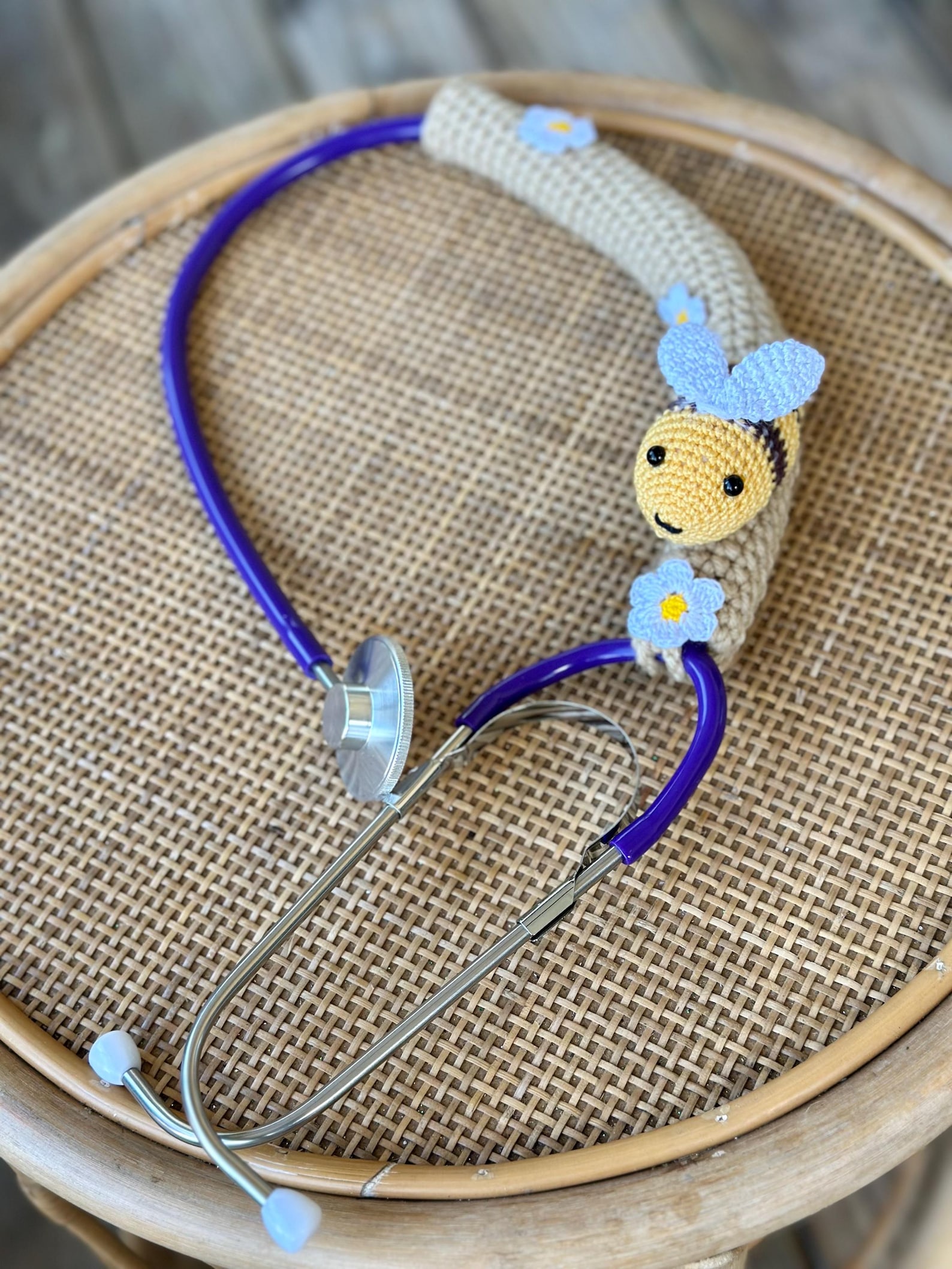 Crochet Bee Stethoscope Cover: Nurse Gift, Bell Stethoscope Jacket - Etsy