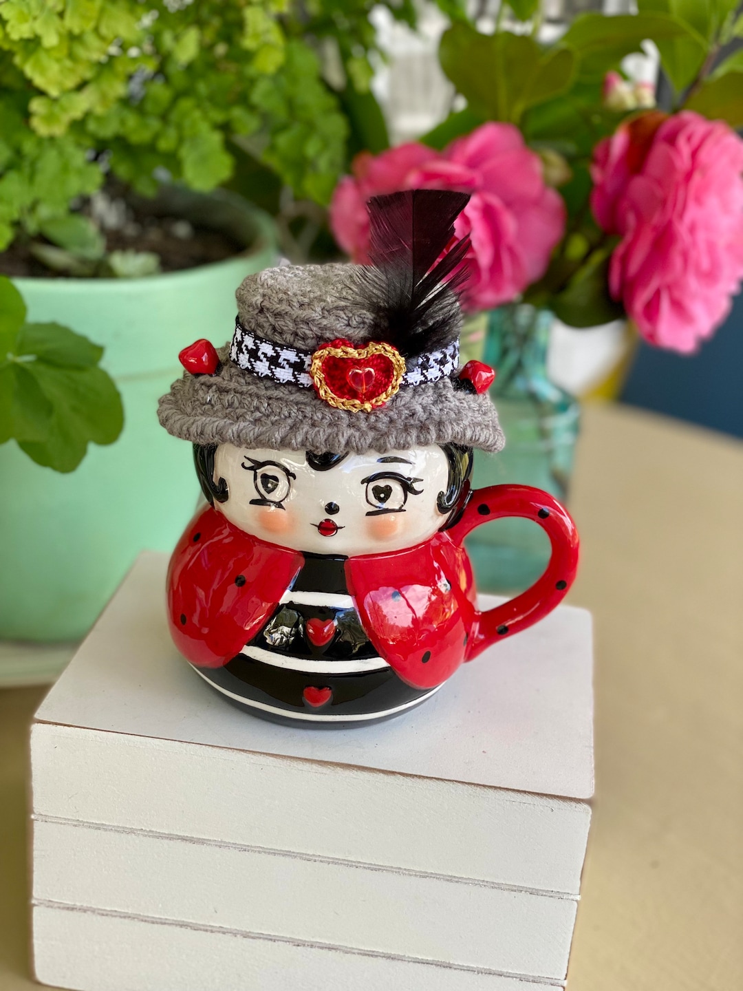 Hat for Mugs Johanna Parker Valentines Day Hat Crochet Mug Not Include ...