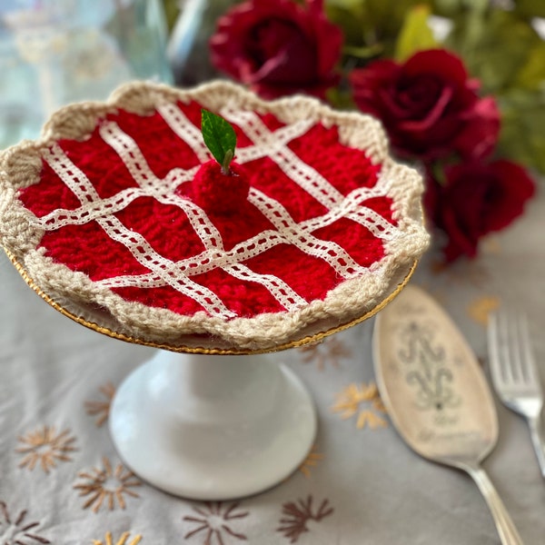 Crochet Cherry Pie - Etsy