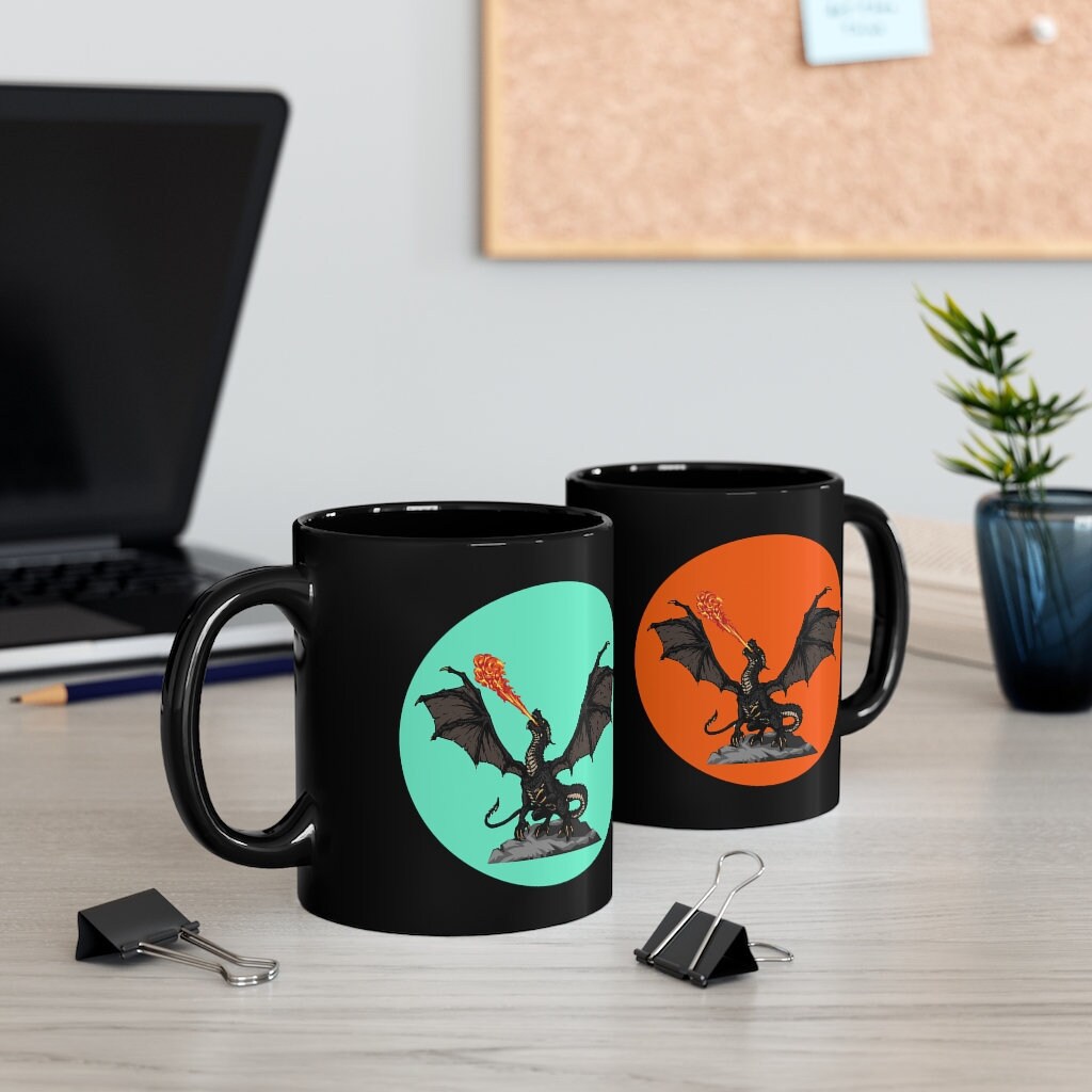 Fire Breathing Dragon Mug Bearded Dragon Mug Dragon - Etsy