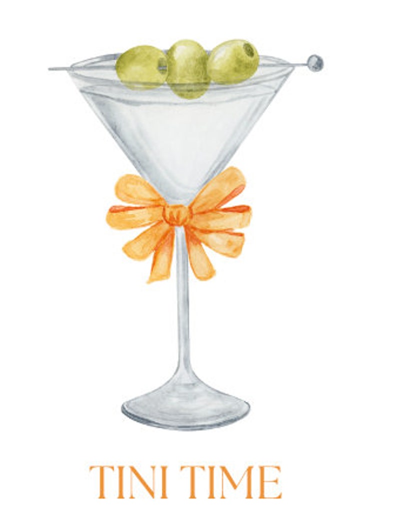 TINI TIME 5 Piece Individual Bar Art - Etsy