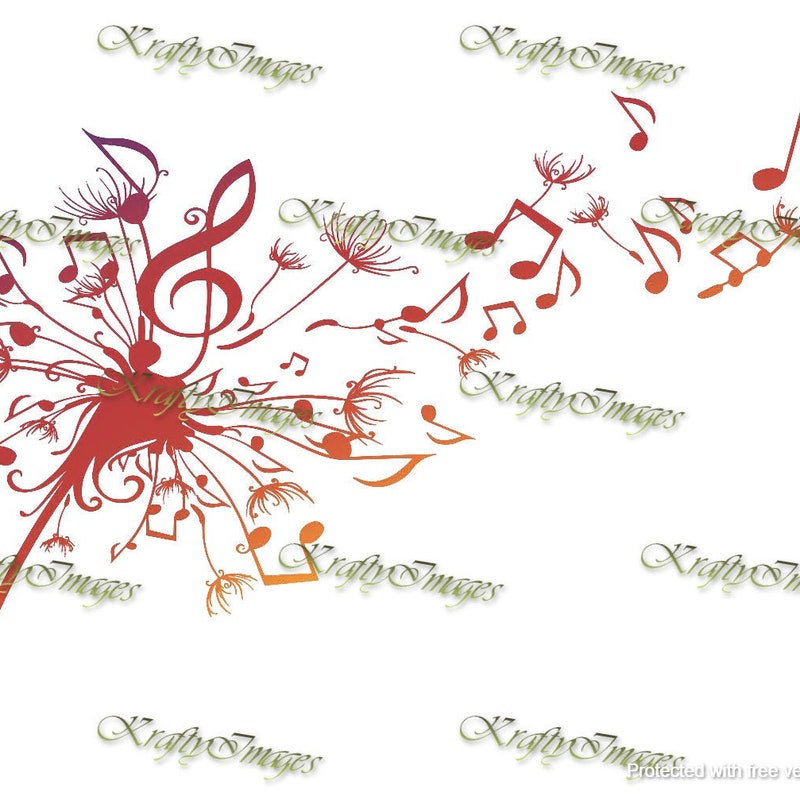 Music Note Flowers - Etsy