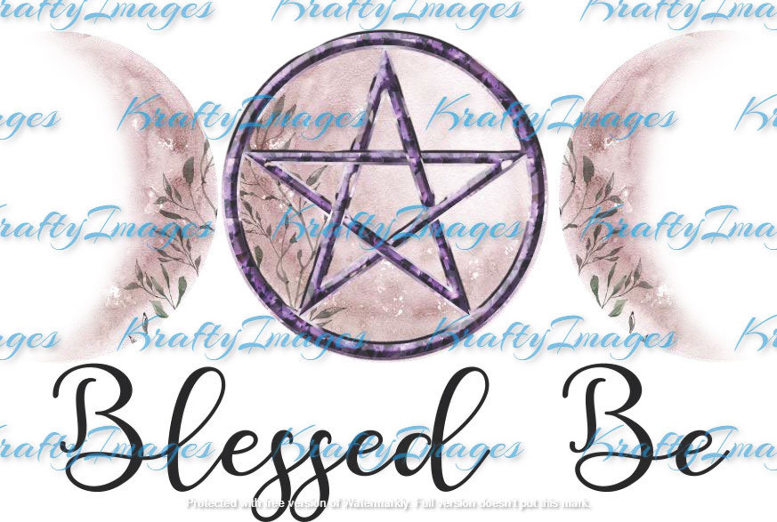 Blessed Be Png/wicca/witches/moon - Etsy