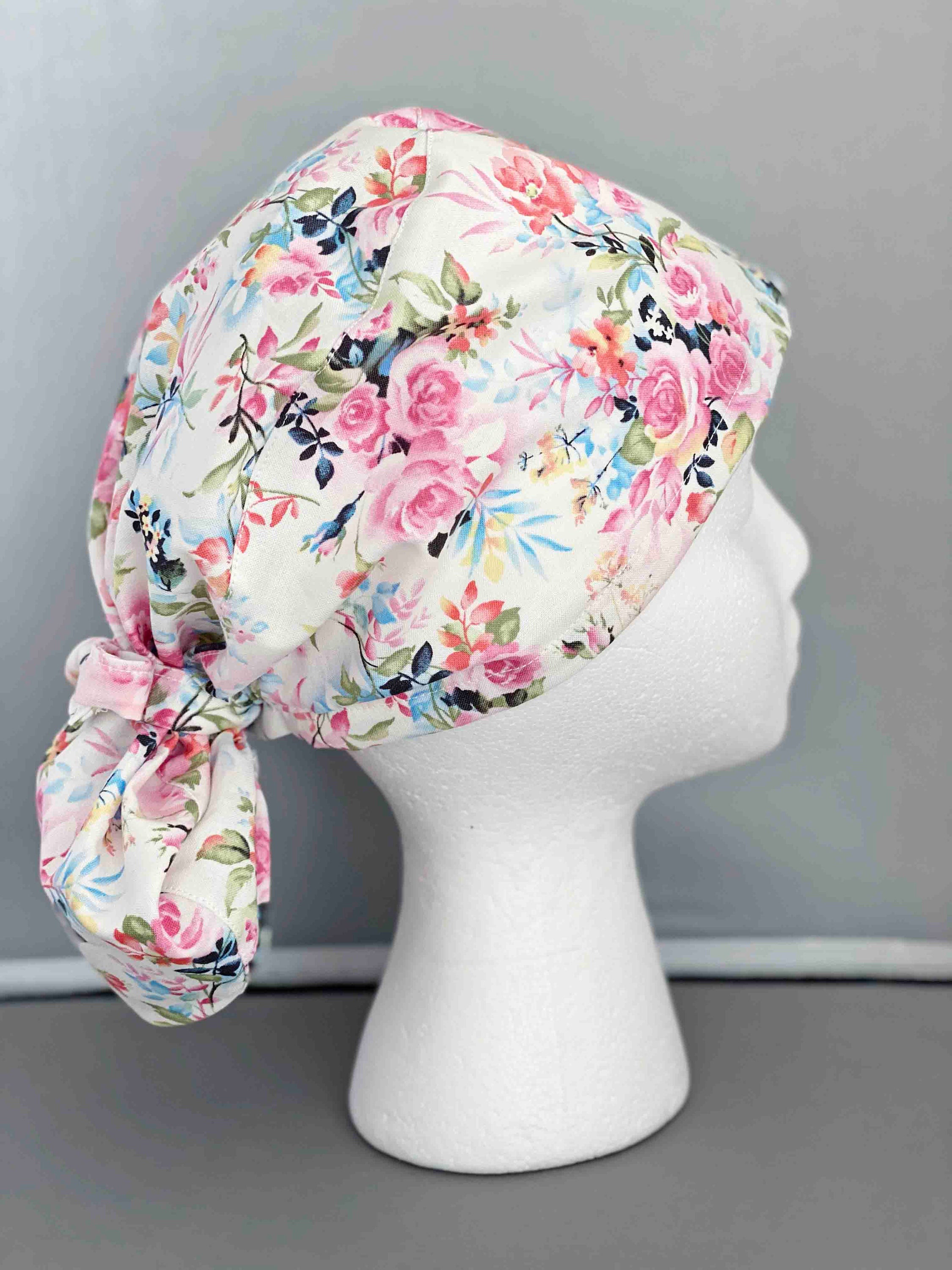 Embroidered Ponytail Scrub Cap for Women Monogram Scrub Cap - Etsy