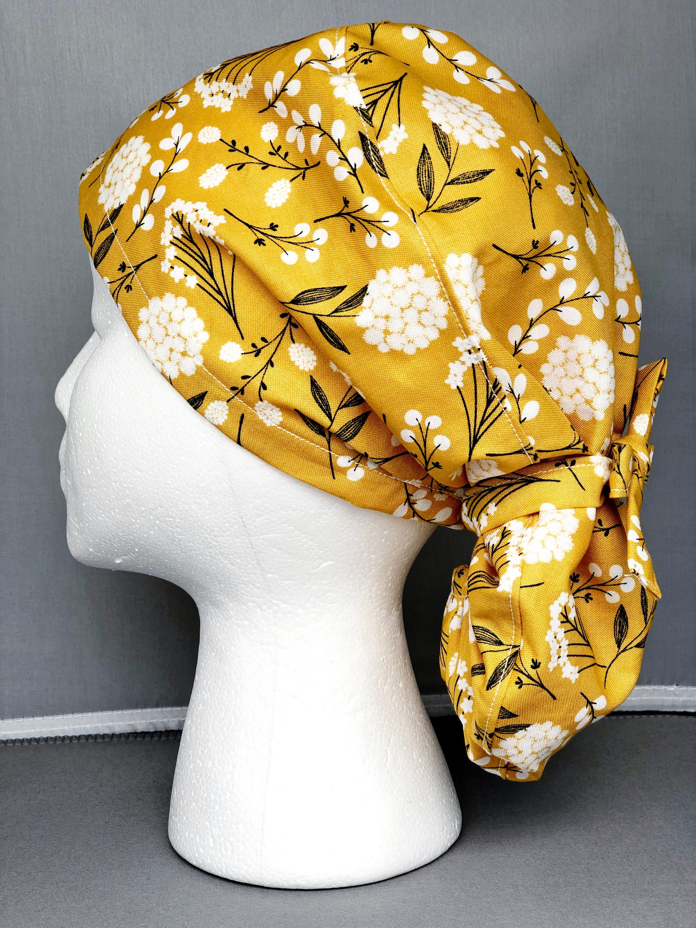 Embroidered Ponytail Scrub Cap for Women Monogram Scrub Cap - Etsy