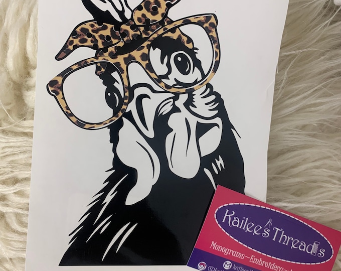 Chicken Family Car Window Vinyl Decals, Farm Family Stickers, Rooster ...