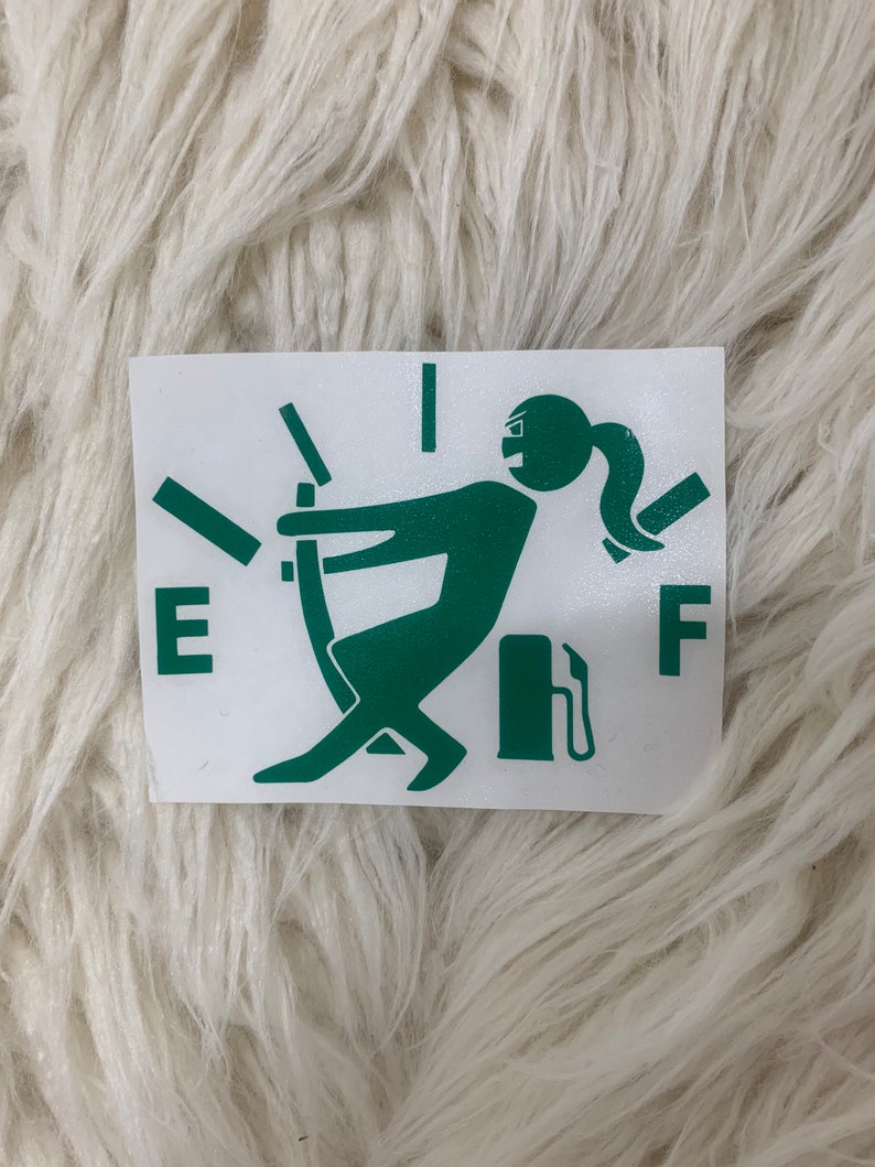 Funny Empty Gas Tank Car Decal Funny Car Decal for Men and - Etsy