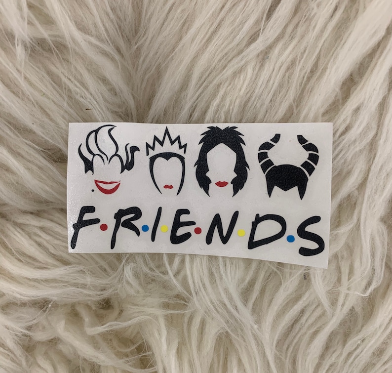 Disney Villains Friends Decal Disney Villain Car Decal - Etsy