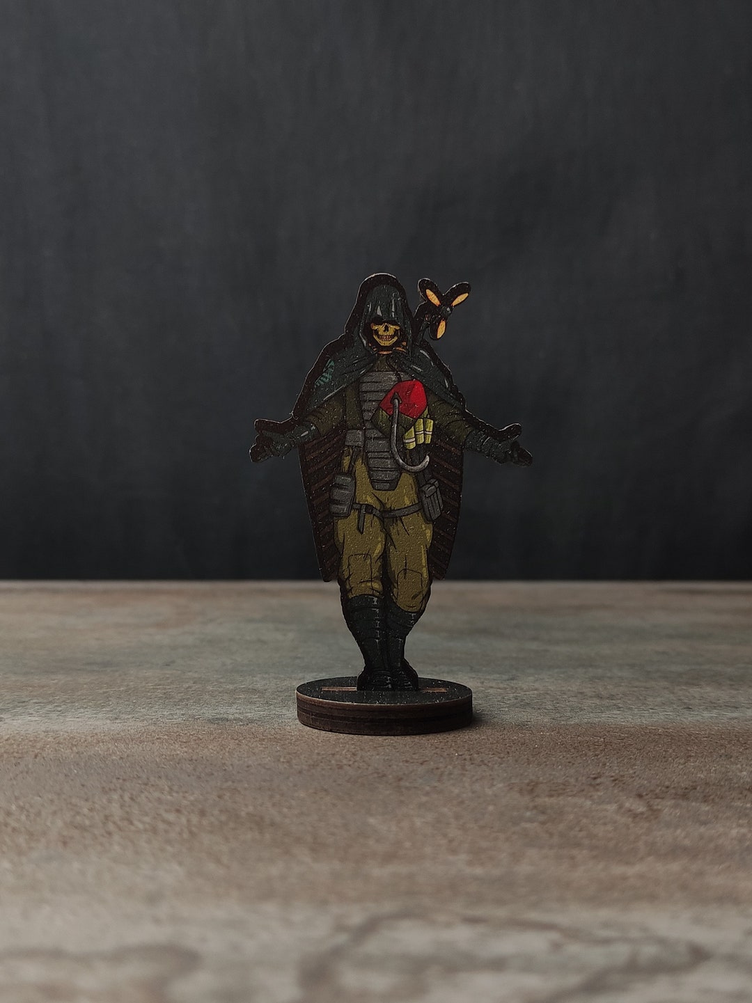 Death Stranding Inspired Wooden Figure Standee Higgs Monaghan - Etsy