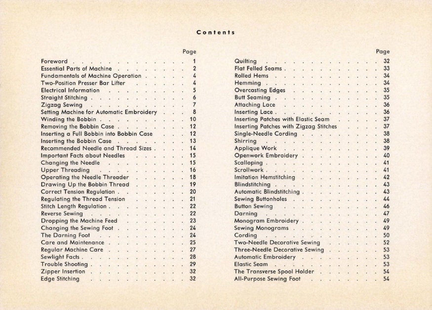 Pfaff 260 Sewing Machine Owners Manual - Digital Download - Etsy