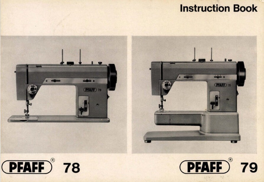 Pfaff 78 Pfaff 79 Owners Manual Instruction Book - Digital Download - Etsy