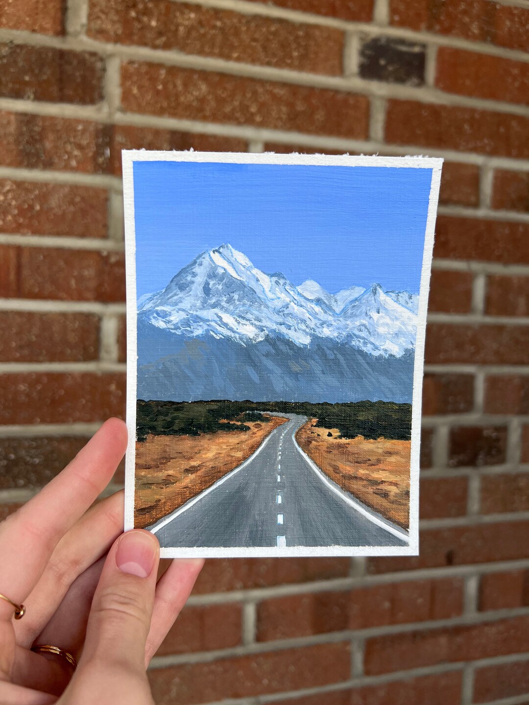 Road to Mt Cook | Original Acrylic Painting - Etsy