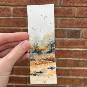 Abstract Forest Landscape Watercolor Bookmark | Original Hand-painted ...