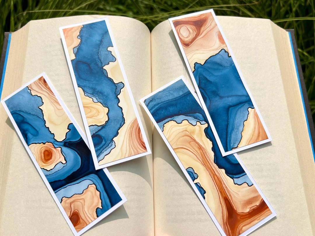 Grand Canyon Topography | Original Watercolor Bookmark - Etsy