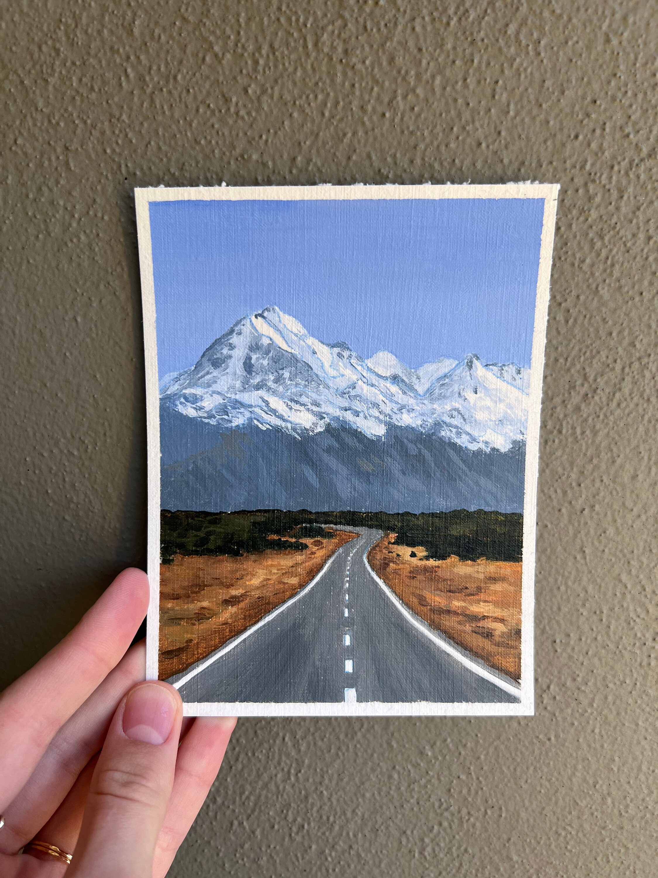 Road to Mt Cook | Original Acrylic Painting - Etsy