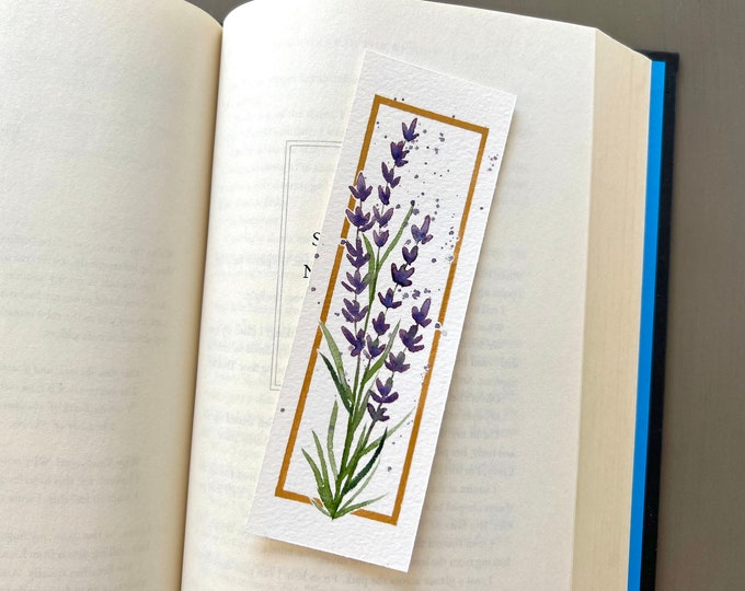 Set of 2 Original Hand Painted Watercolor Floral, Purple Lilac ...