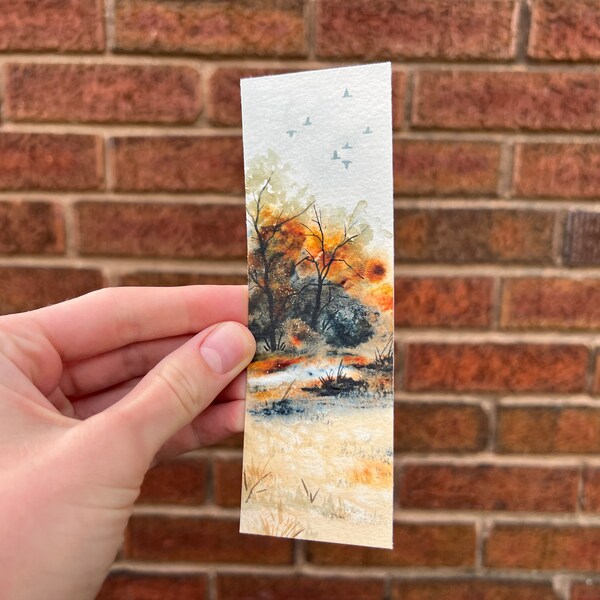 Watercolor Bookmark - Etsy