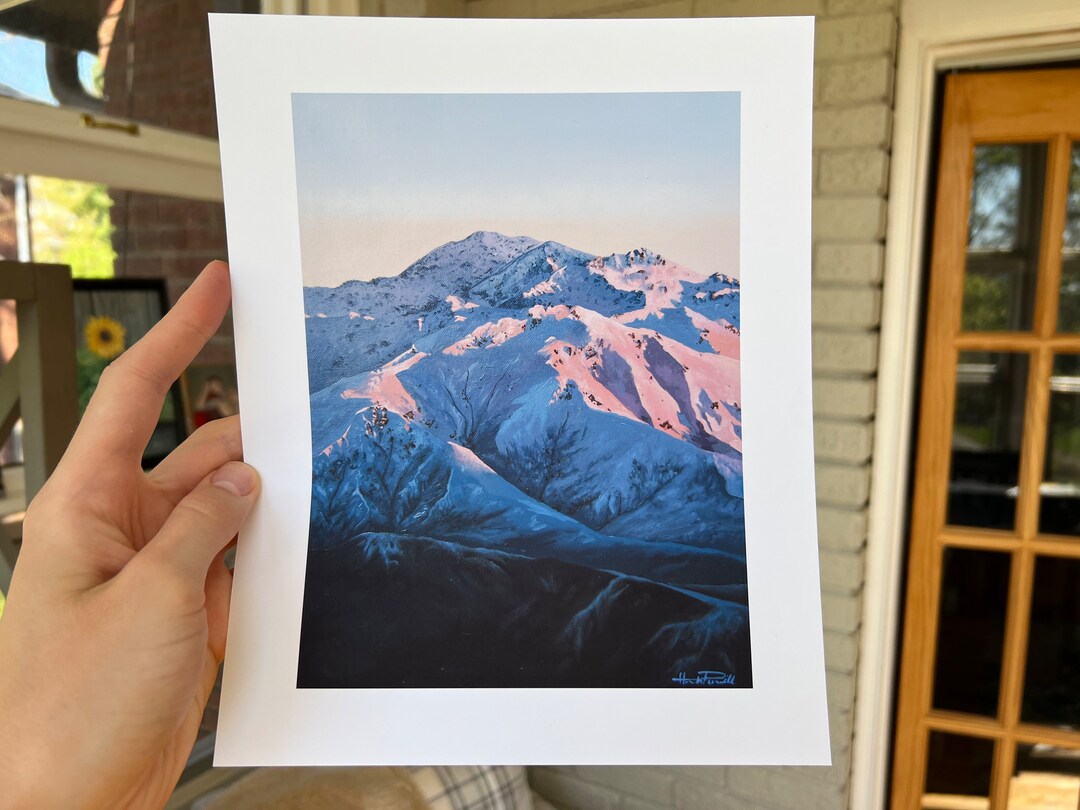 Art Print: Alpenglow Original Oil Painting - Etsy