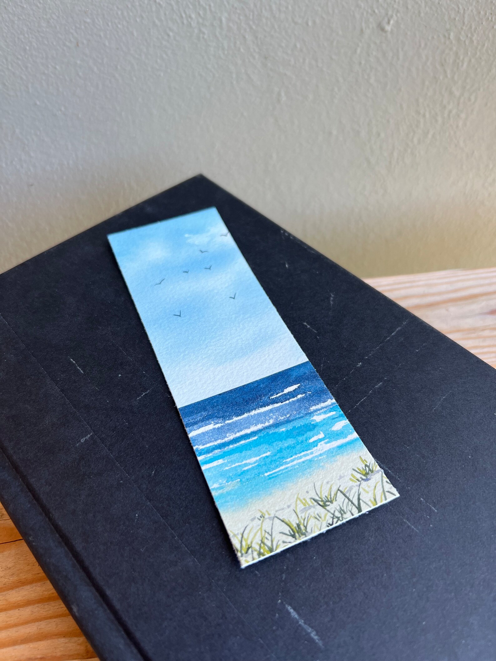 Tropical Beach Watercolor Bookmark Original Hand Painted - Etsy