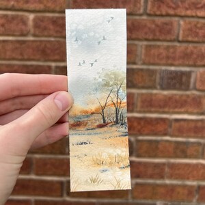 Abstract Forest Landscape Watercolor Bookmark | Original Hand-painted ...