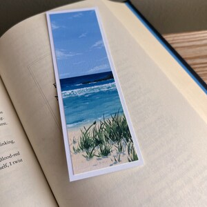 Tropical Beach and Palm Tree Printed Art Bookmarks - Etsy