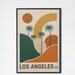 Los Angeles Digital Download Art – Mid Century Modern Minimalist Wall ...