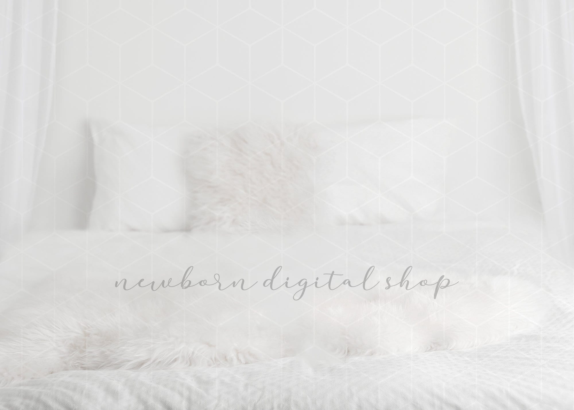 White BED Digital Backdrop, Photography Background - Etsy