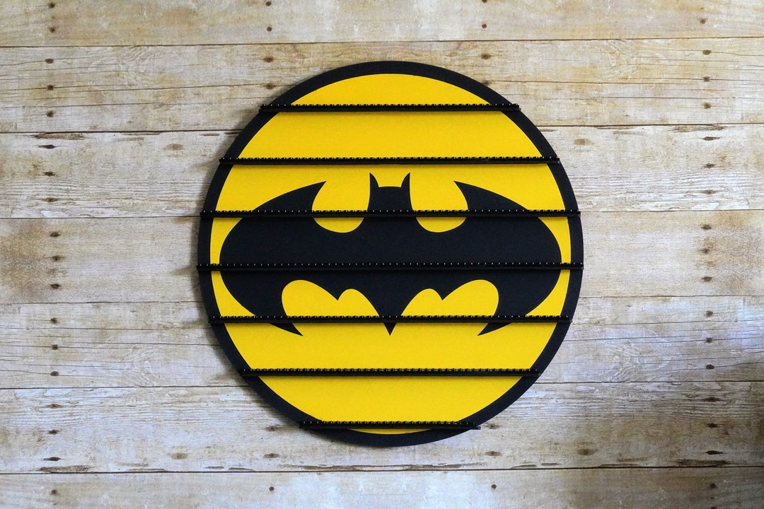 Handmade Batman Logo Bat Signal Mini Figure Display Holds Over 70 Mini ...