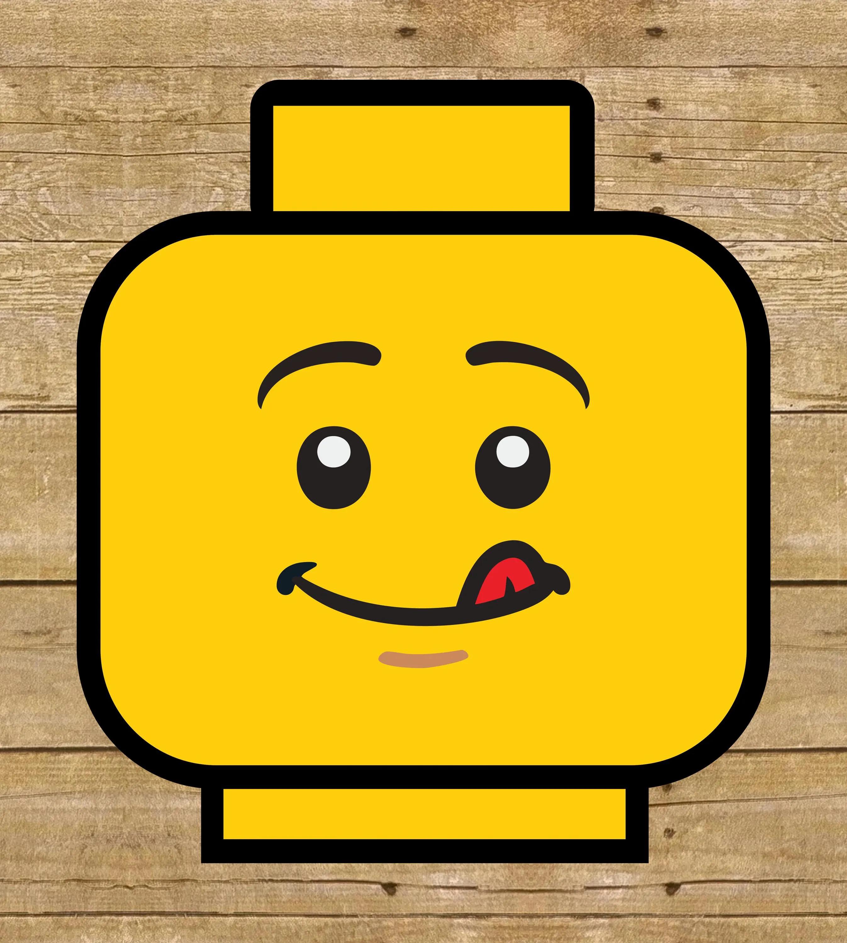 Classic LEGO® Character Head Minifigure Display - Handmade LEGO® Head ...