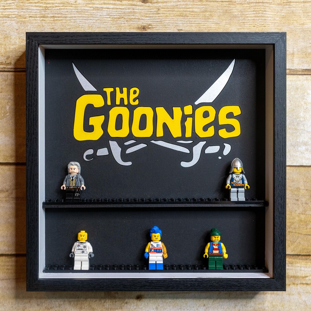 The Goonies® Minifigure Display Case – 80s Movie Memorabilia (9.75x9.75 ...
