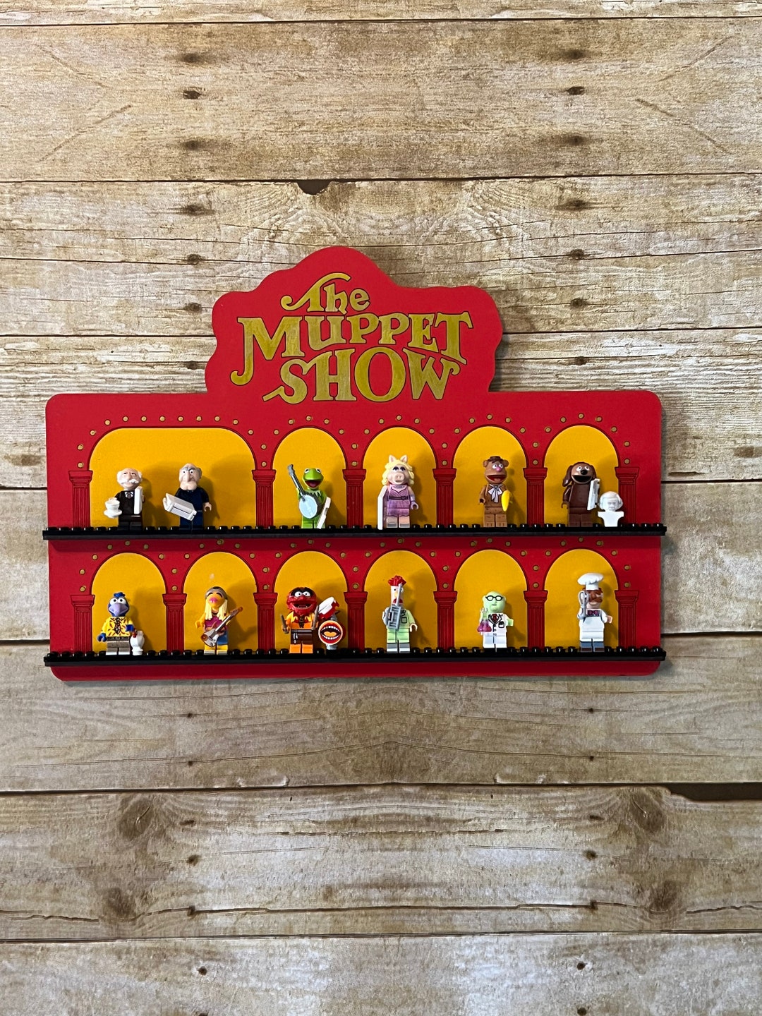 The Muppet Show Stage Handmade Mini Figure Display - Holds 24 Mini Figs ...