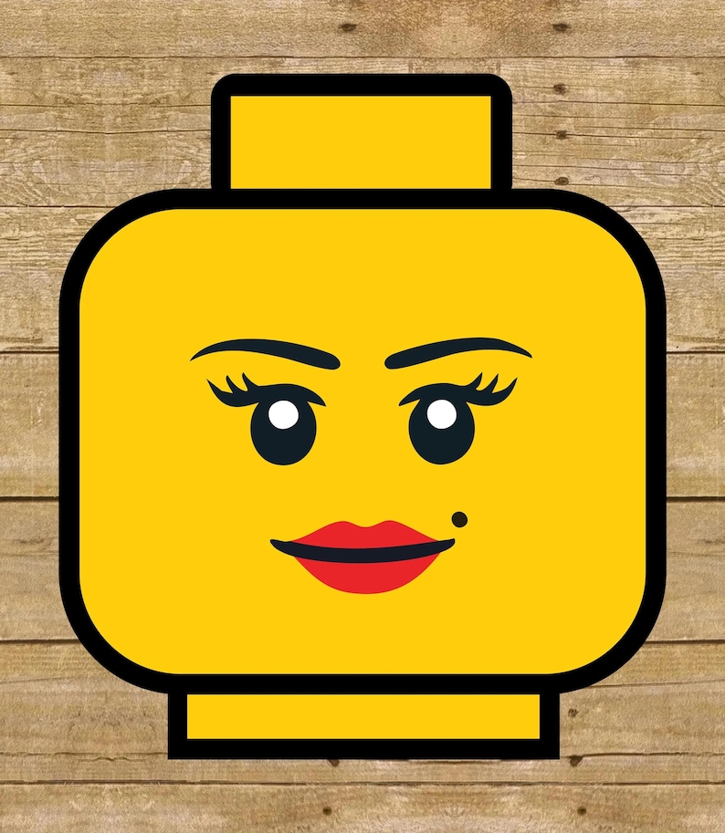 Classic LEGO® Character Head Minifigure Display - Handmade LEGO® Head ...