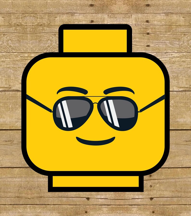 Classic LEGO® Character Head Minifigure Display - Handmade LEGO® Head ...